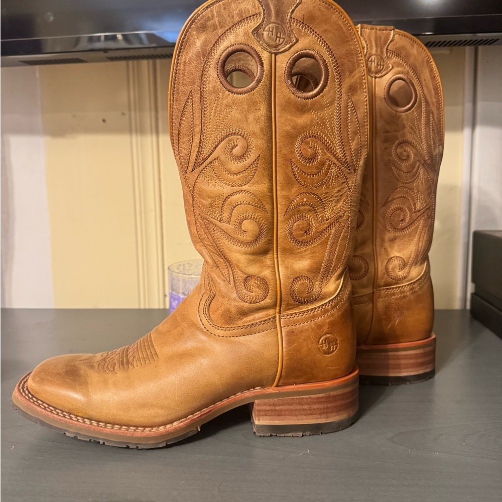 Double H Tan Western Boots - Gem
